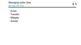 Digital transformation: introduction to cyber risk | PPTX
