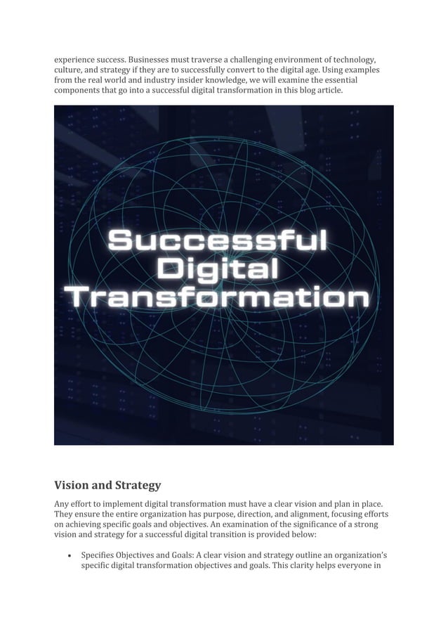 Digital Transformation Done Right: Secrets of Success - Learn Transformation | PDF