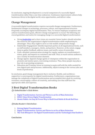 Digital Transformation Done Right: Secrets of Success - Learn Transformation | PDF | Computing ...