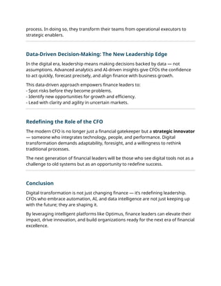 How Digital Transformation Is Reshaping Financial Leadership | DOCX