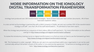 Digital Transformation Framework By Ionology | PDF