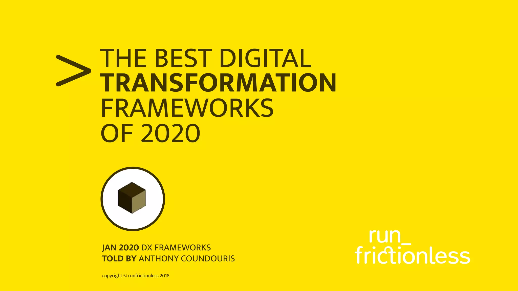 The best digital transformation frameworks in 2020 | PPT