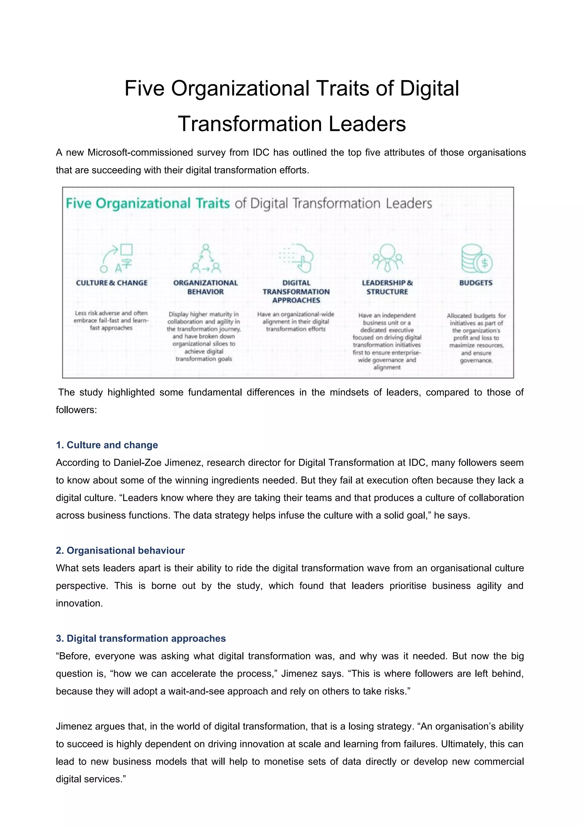 Digital transformation guide and checklist 2020 | PDF