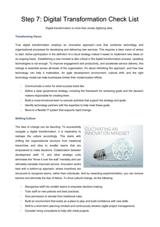 Digital transformation guide and checklist 2020 | PDF