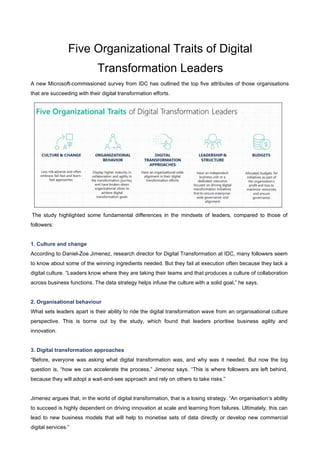 Digital transformation guide and checklist 2020 | PDF