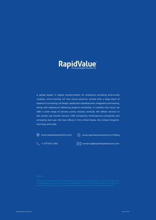 Digital Transformation in Manufacturing - A Whitepaper by RapidValue Solutions | PDF