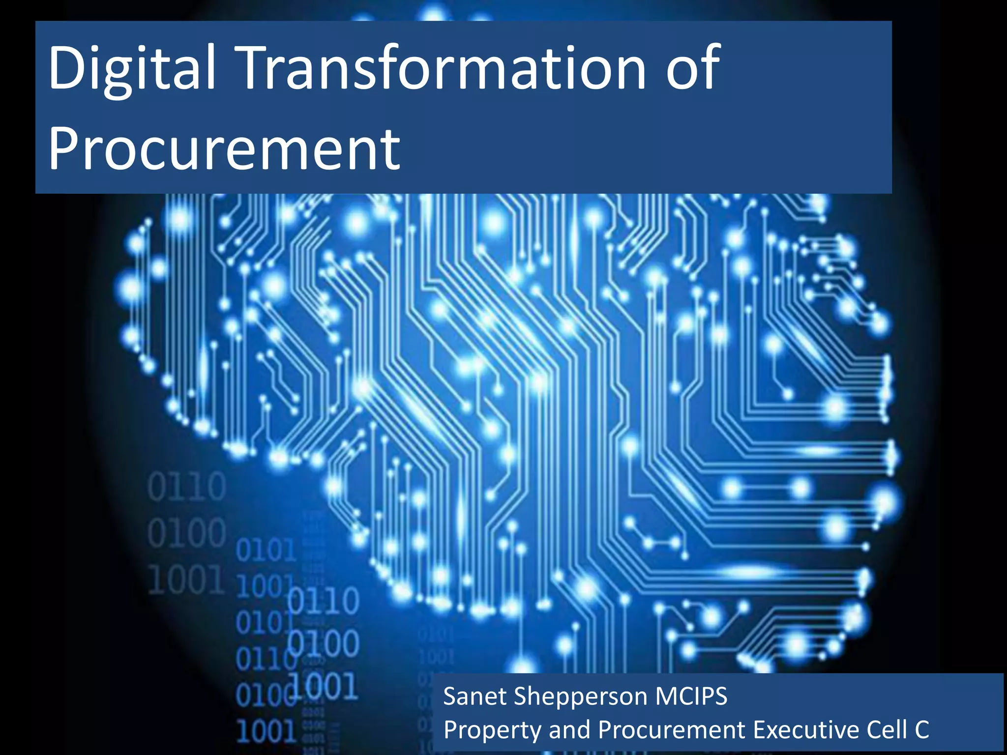 Digital transformation in procurement practical examples | PPTX