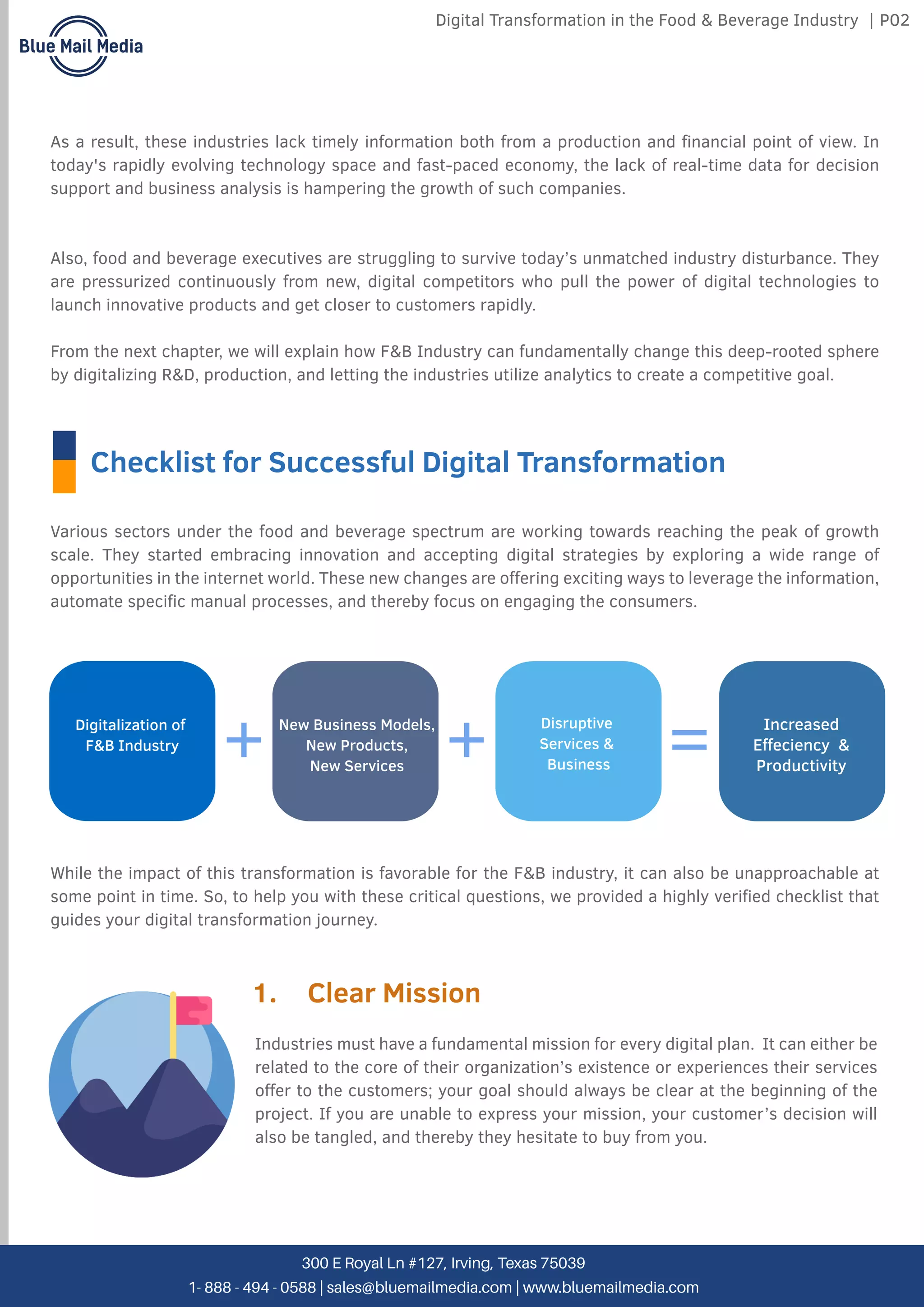 Digital Transformation in the Food & Beverage Industry | PDF