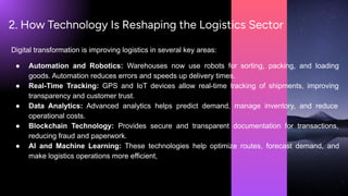 Digital Transformation in the Logistics Industry | PDF