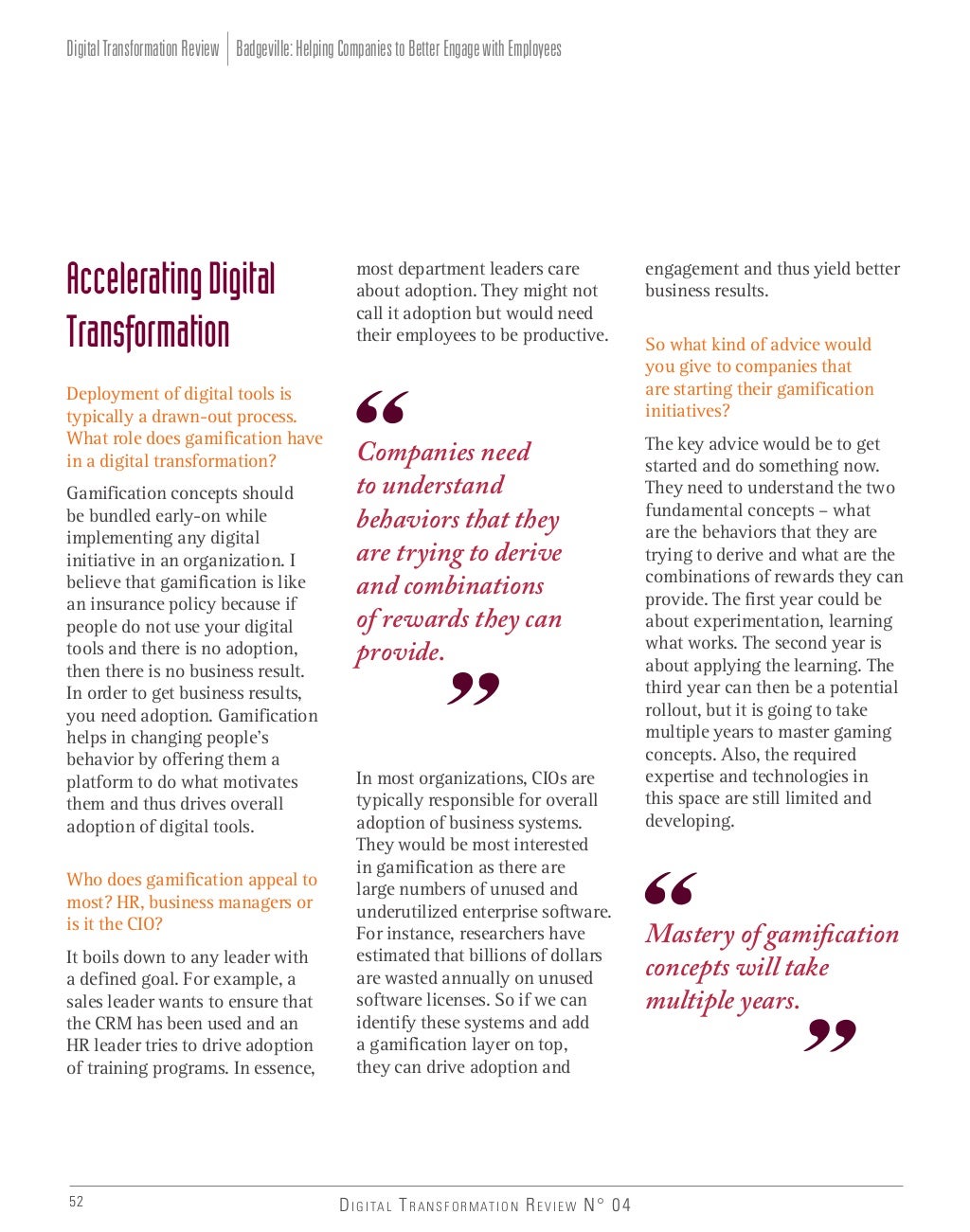 Digital Transformation Review Number 4