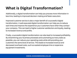 Key Elements of a Successful Digital Transformation Strategy | PPT