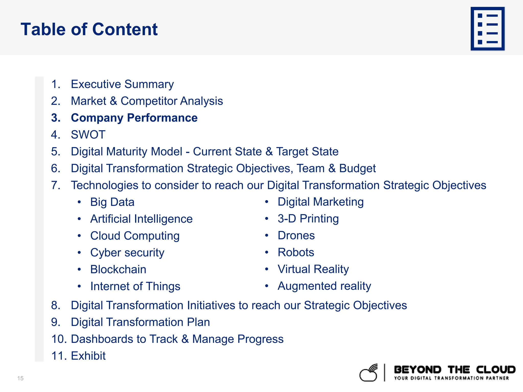 Digital Transformation Strategy & Plan Templates - www.beyondthecloud ...