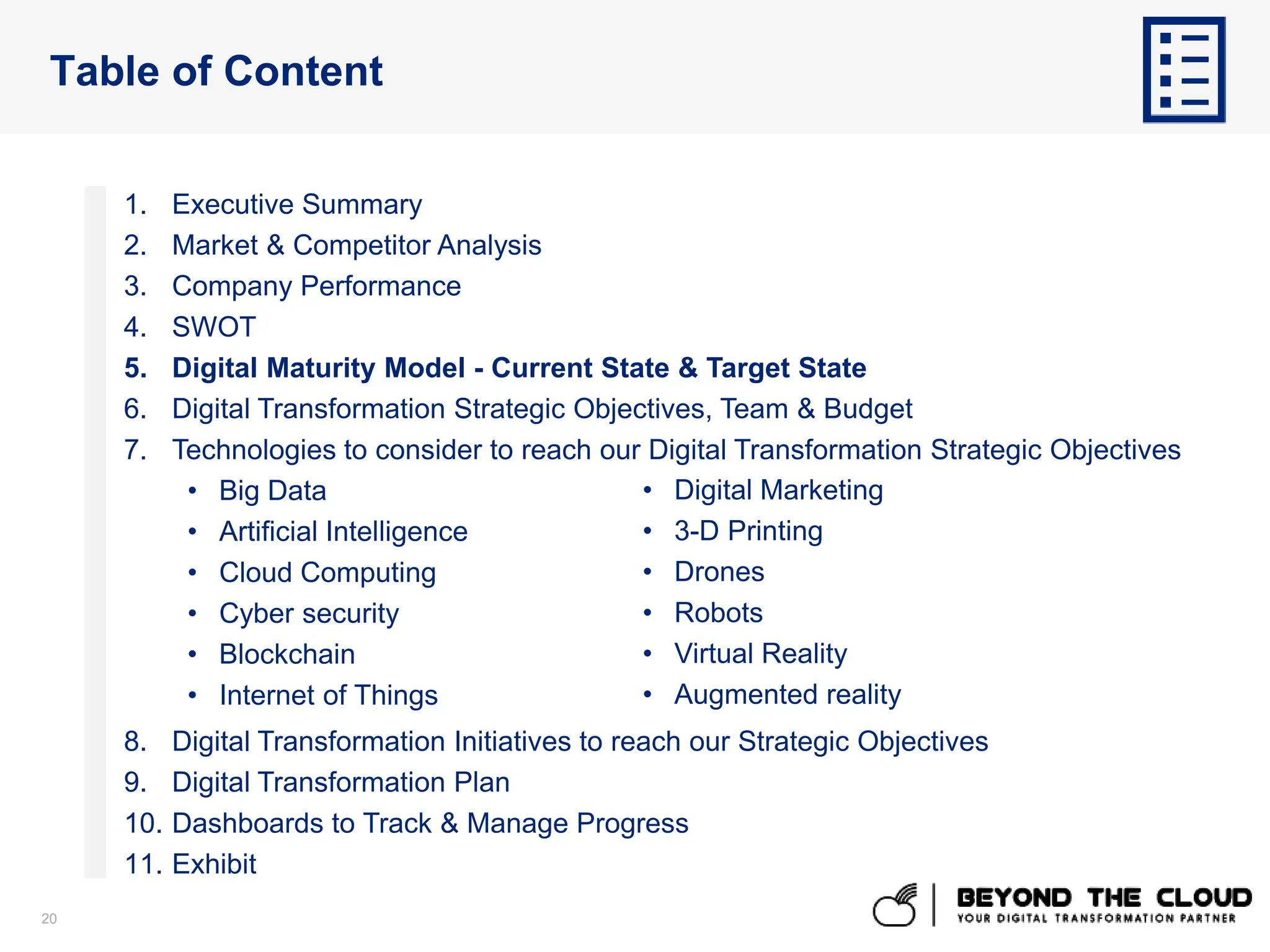 Digital Transformation Strategy & Plan Templates - www.beyondthecloud ...