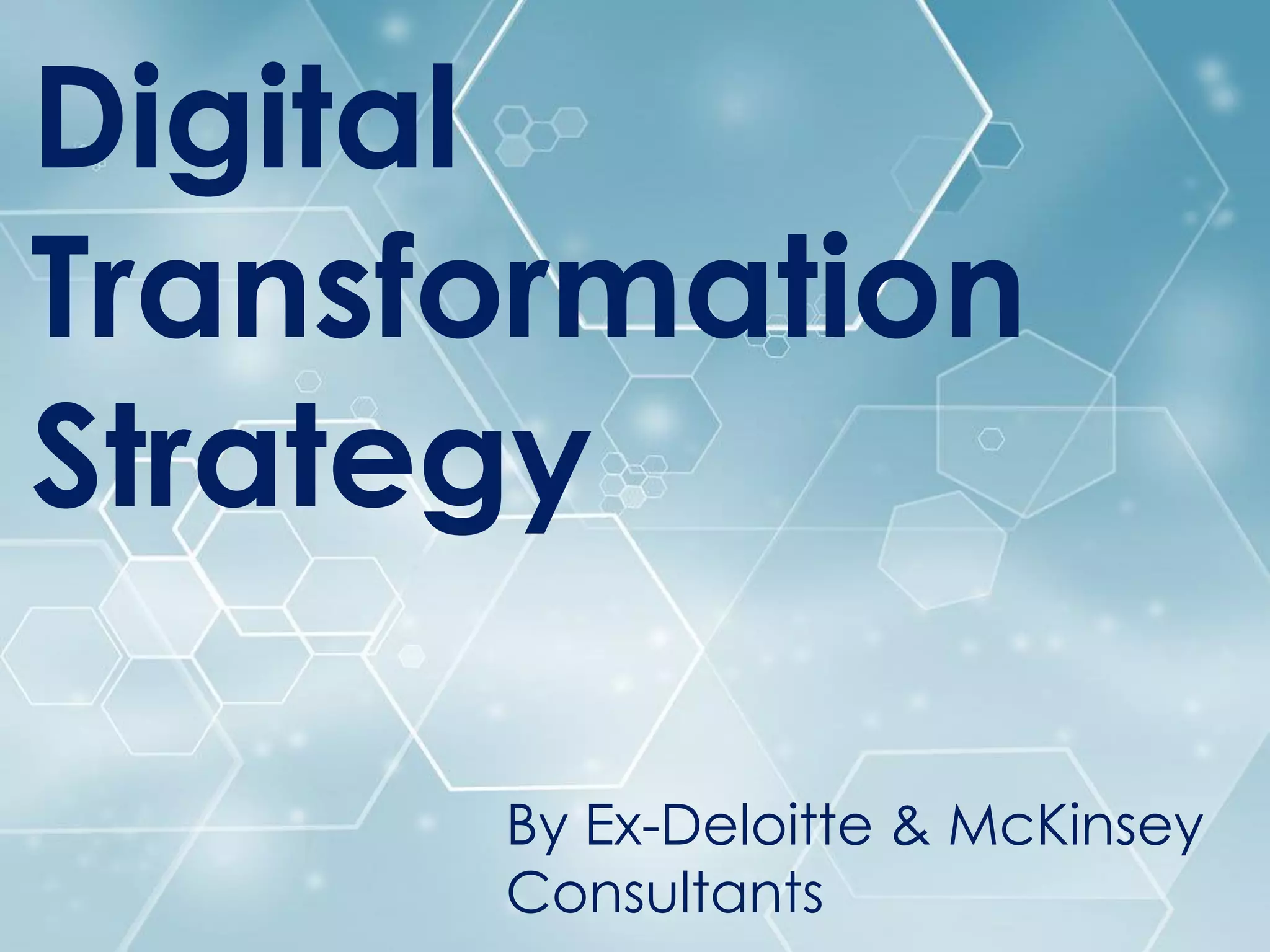 Digital Transformation Strategy Template and Training | PDF