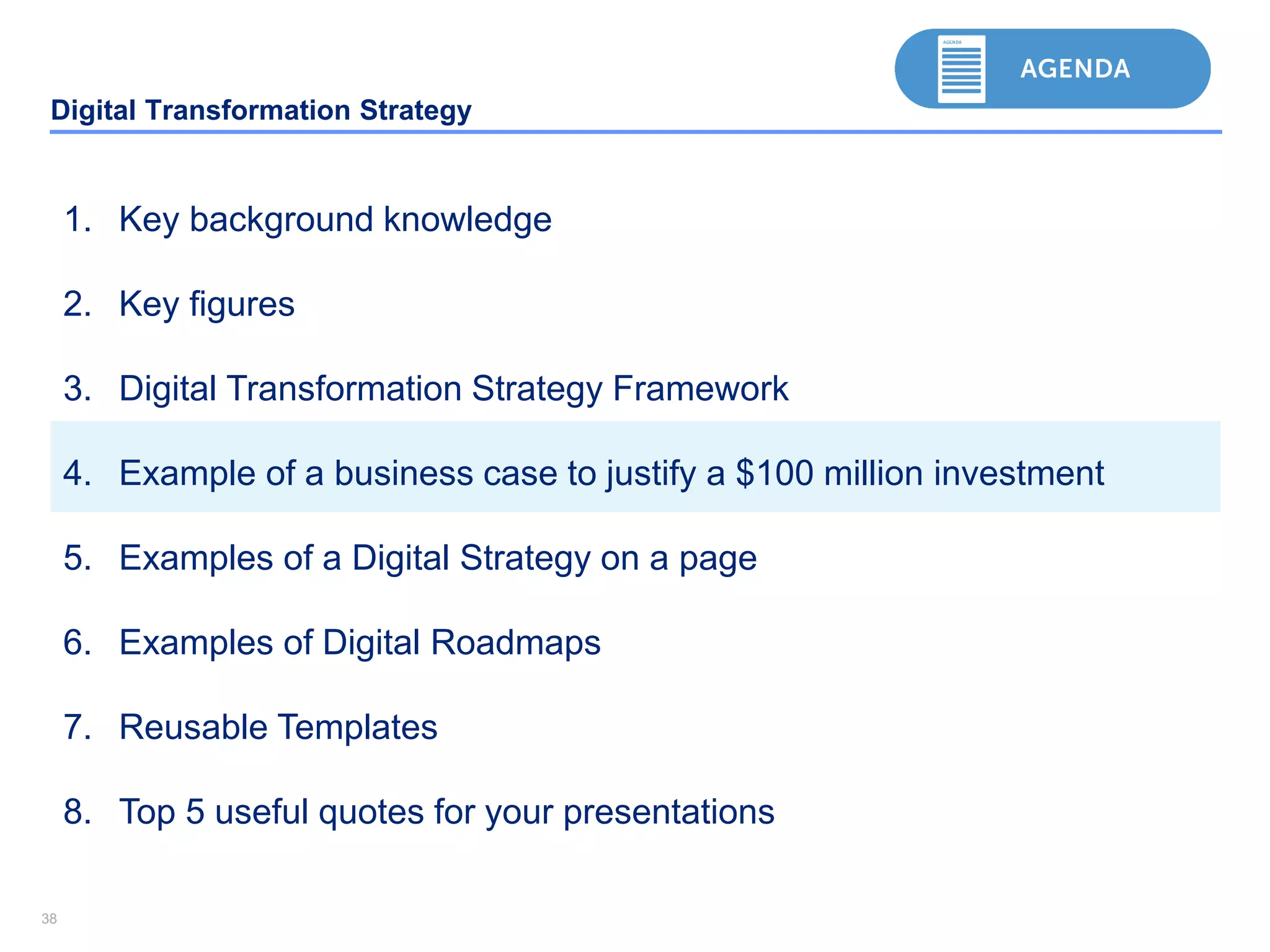 Digital Transformation Strategy Template and Training | PDF