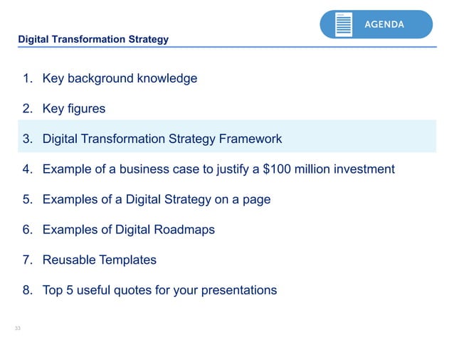 Digital Transformation Strategy Template and Training | PDF | Internet ...