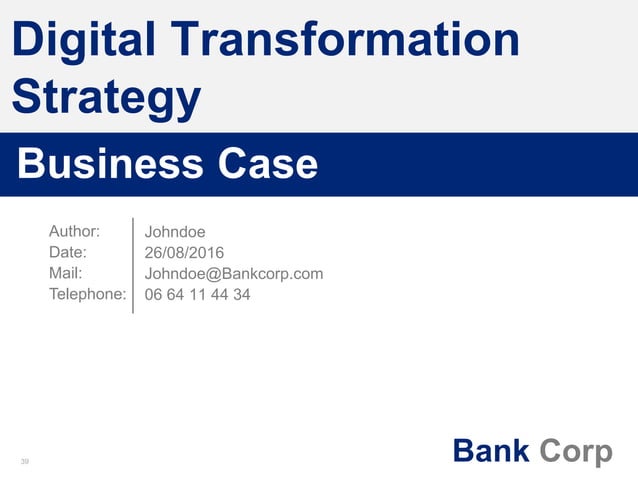 Digital Transformation Strategy Template and Training | PDF | Internet | Computing