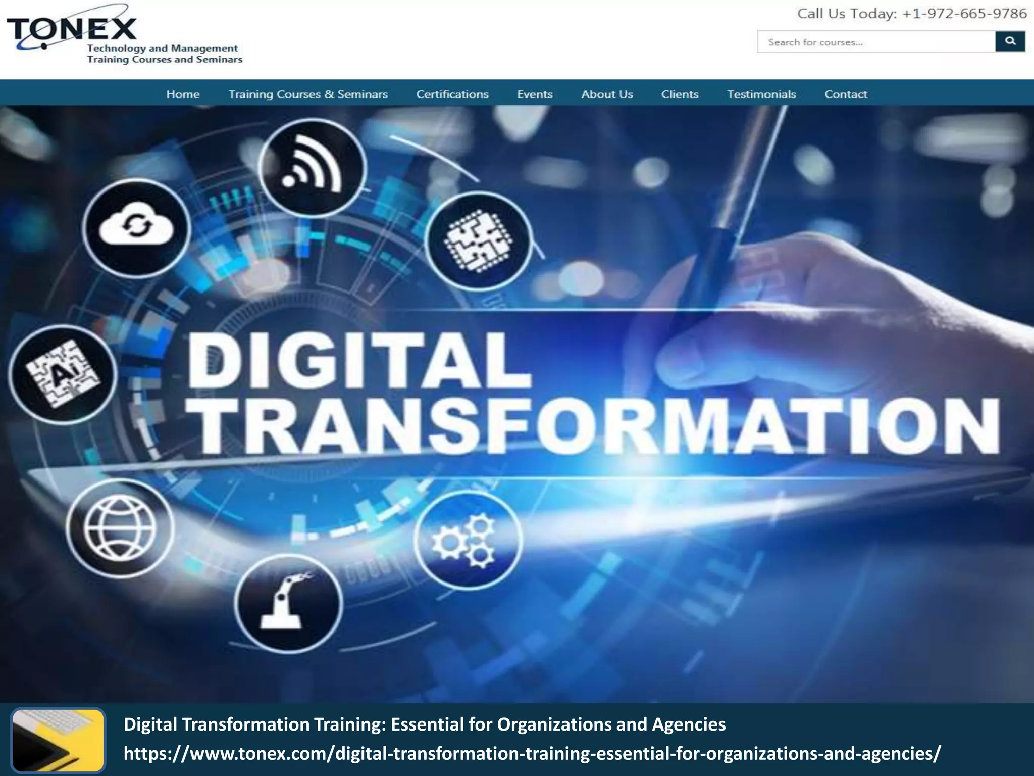 Training for Digital Transformation: Essential for Organizations and Agencies | PPTX