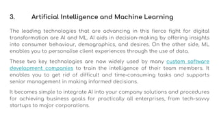 Top 10 Digital Transformation Trends For Business | PPTX