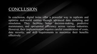 DIGITAL Twining Technology into a virtual world | PPTX