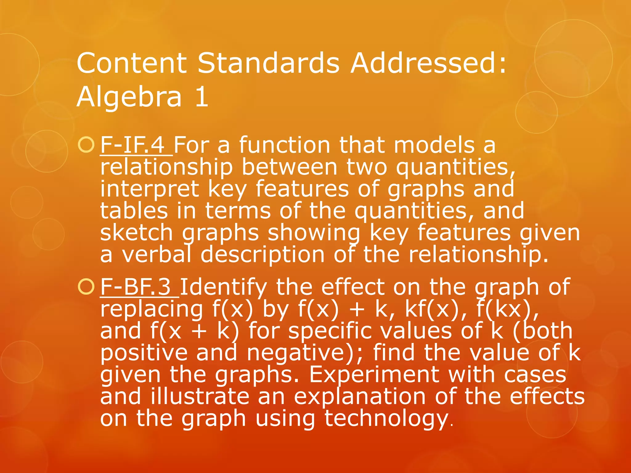 Graphing Quadratic Functions Ppt