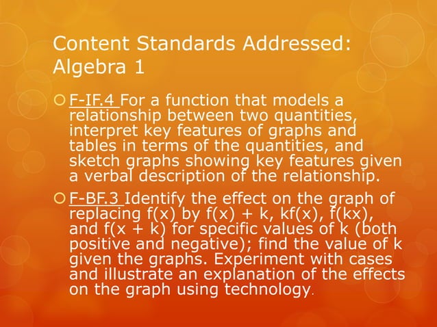 Graphing Quadratic Functions | PPTX | Education