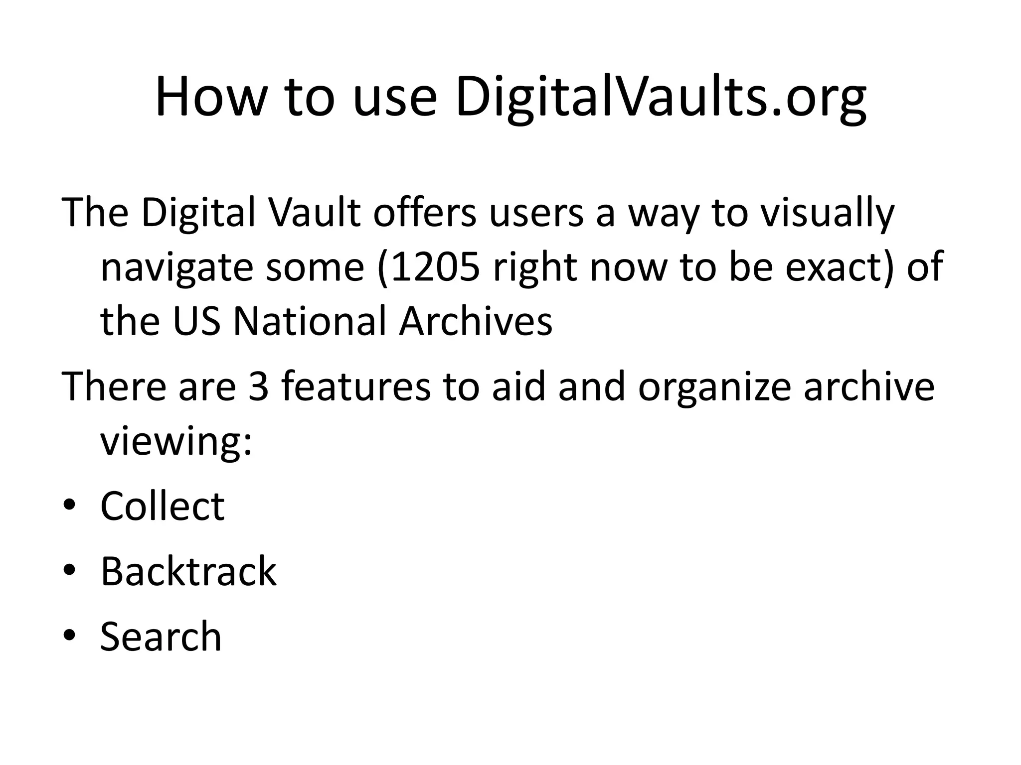 How to Use Digital Vault | PPT