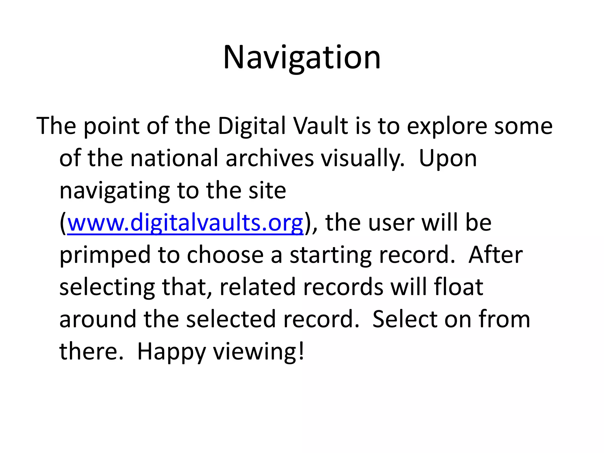 How to Use Digital Vault | PPT