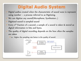 Digital Audio in Multimedia | PPTX | Digital Audio | Computer Software ...