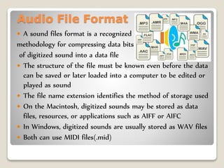 Digital Audio in Multimedia | PPT