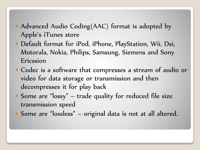 Digital Audio in Multimedia
