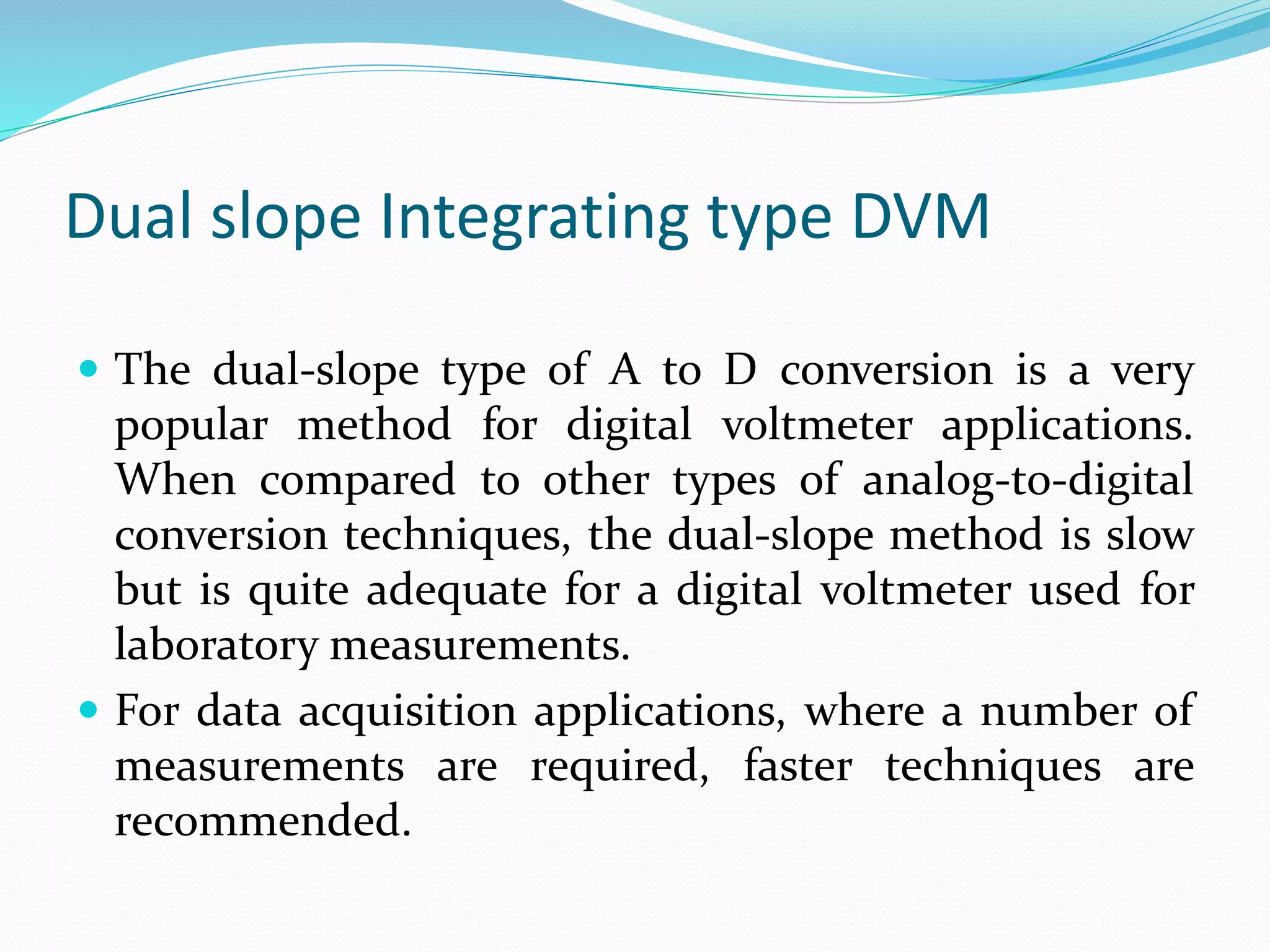 Digital voltmeter (DVM) and its Classification | PPTX