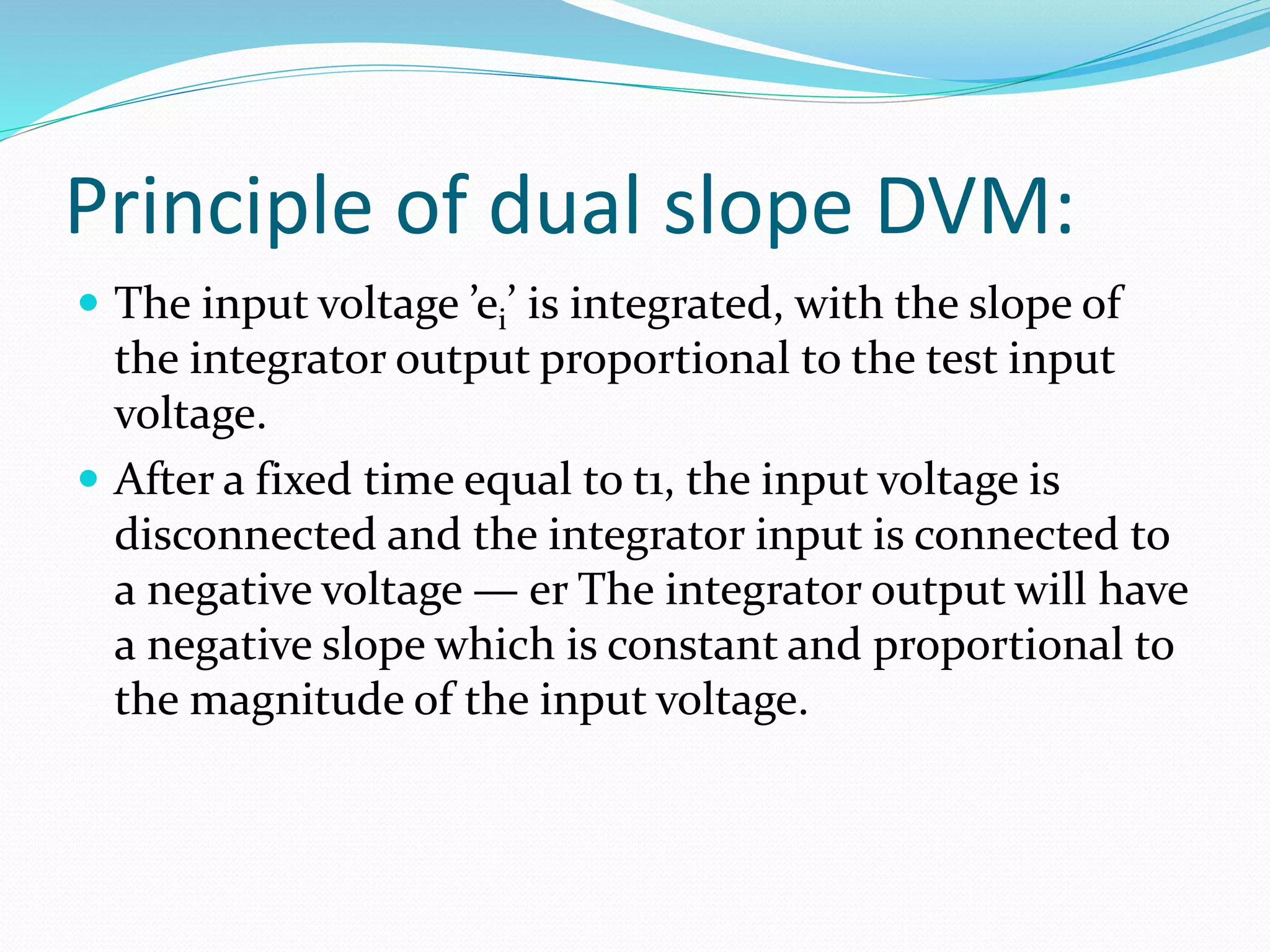Digital Voltmeter Dvm And Its Classification Pptx Digital Audio