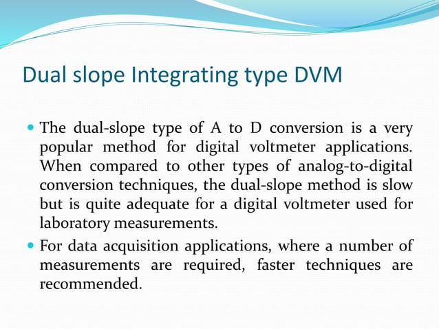 Digital voltmeter (DVM) and its Classification | PPTX | Digital Audio | Computer Software and ...