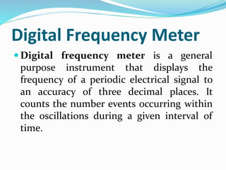 Digital voltmeter (DVM) and its Classification | PPTX