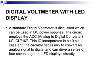 Digital voltmeter project | PPT