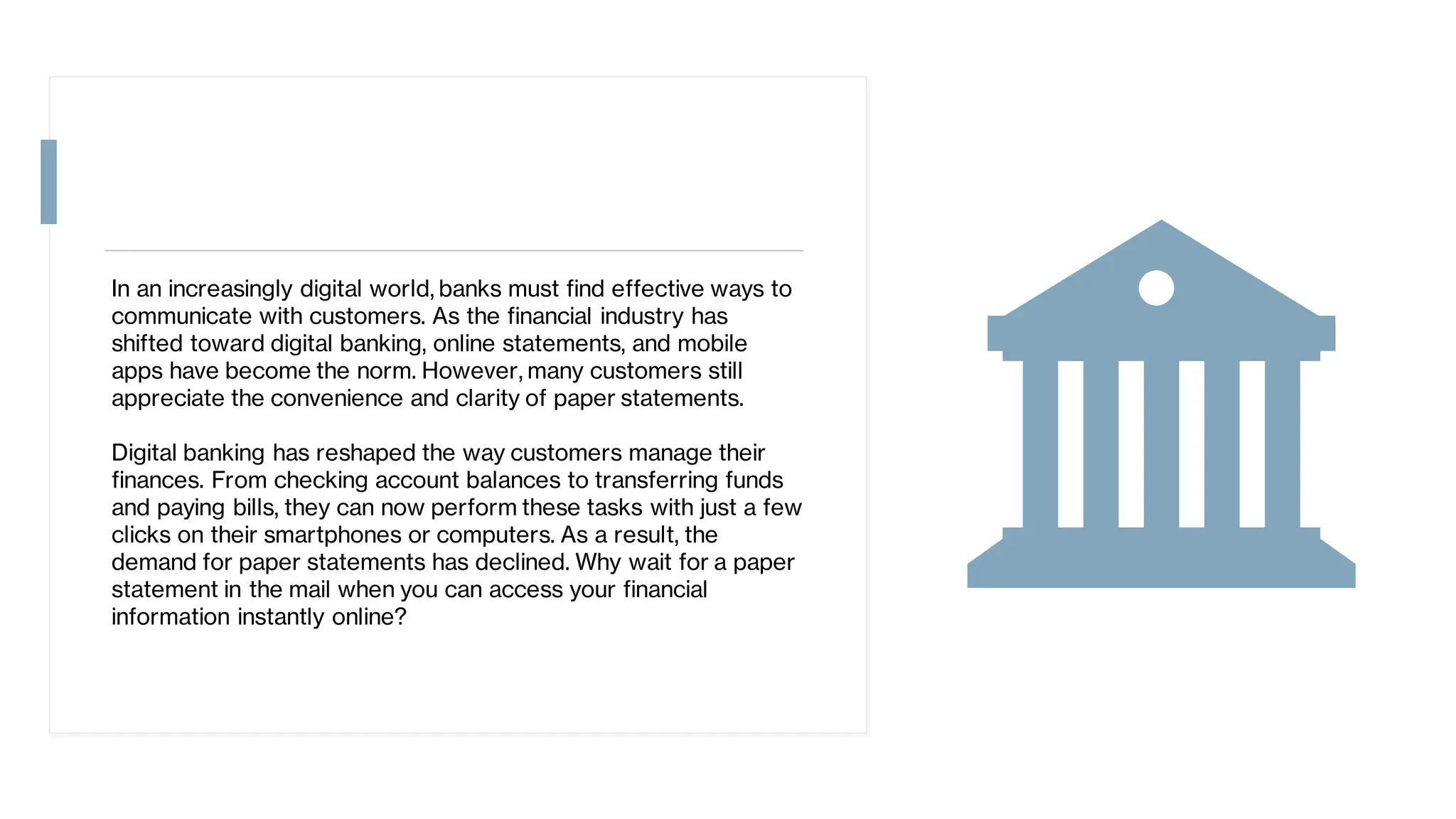 Digital vs. Paper Statements- How Banks Can Best Serve Customers | PDF