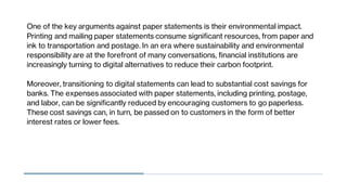 Digital vs. Paper Statements- How Banks Can Best Serve Customers | PDF