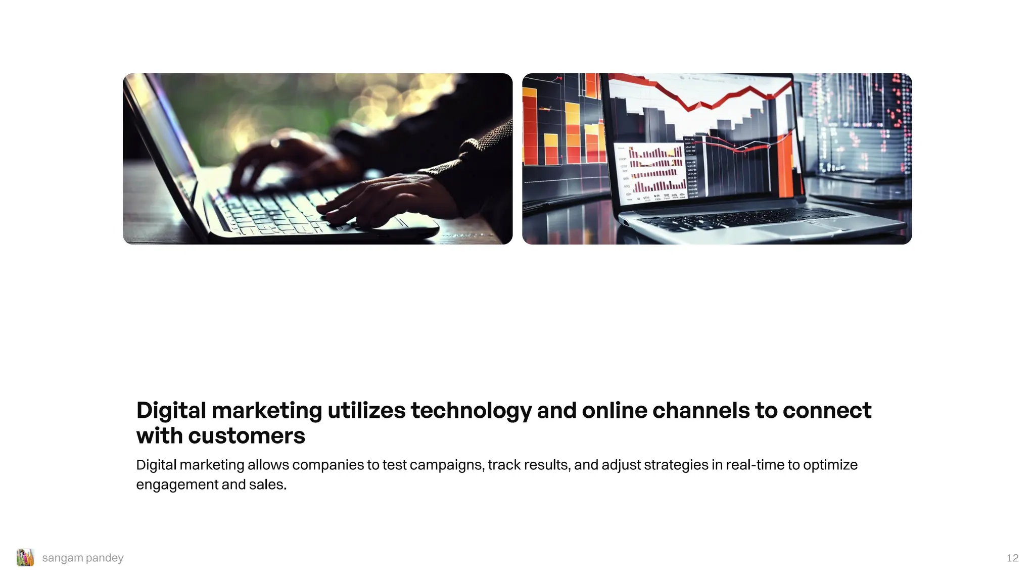 difference between digital and non - digital marketing | PPT