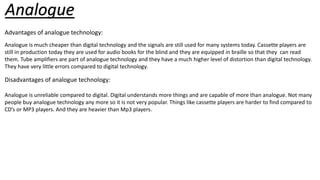 Digital vs analouge | PPT