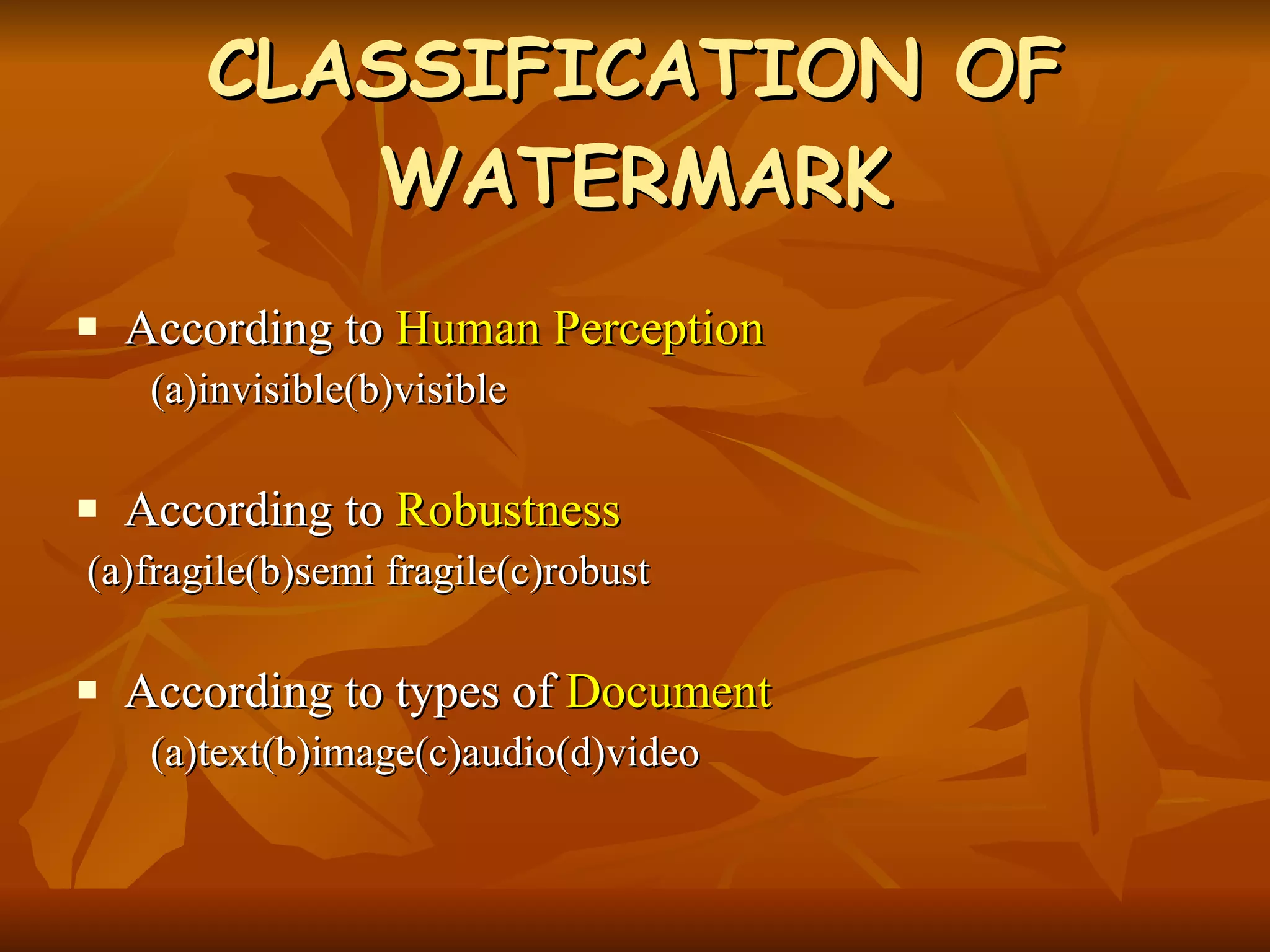 Digital Watermarking | PPT