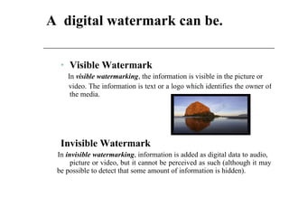 Digital watermarking | PPT