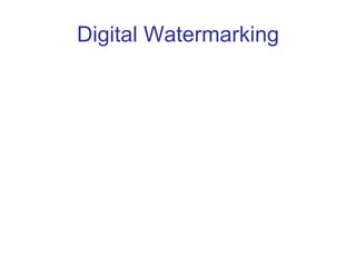 Digital watermarking | PPT