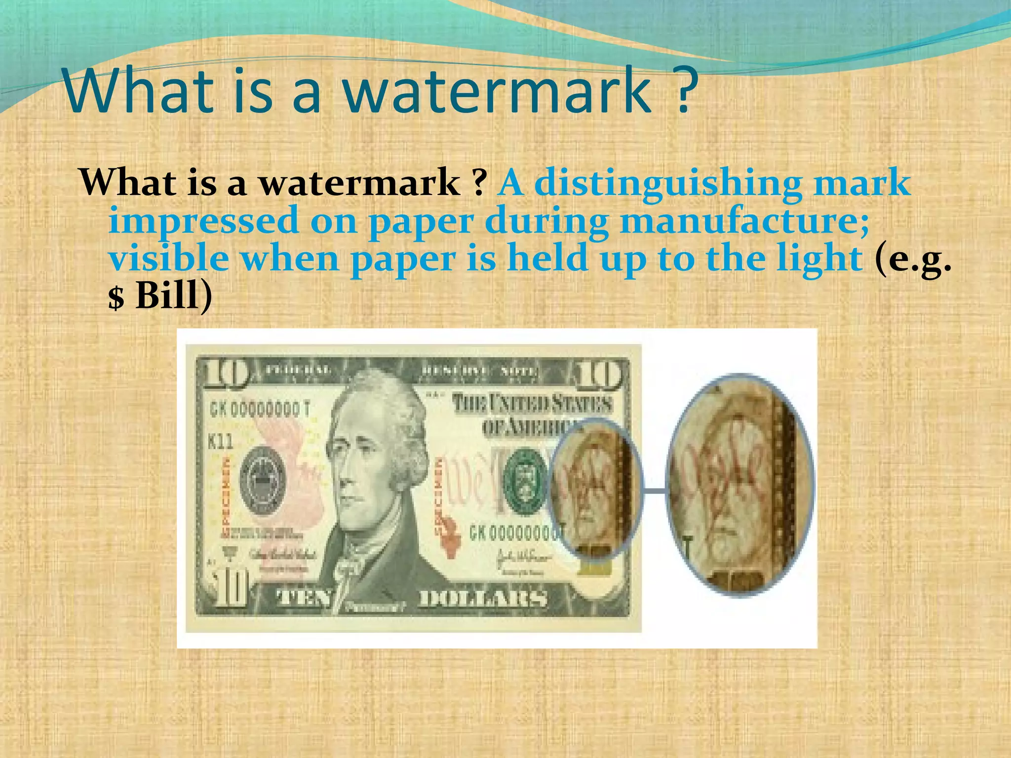 Digital watermarking | PPT