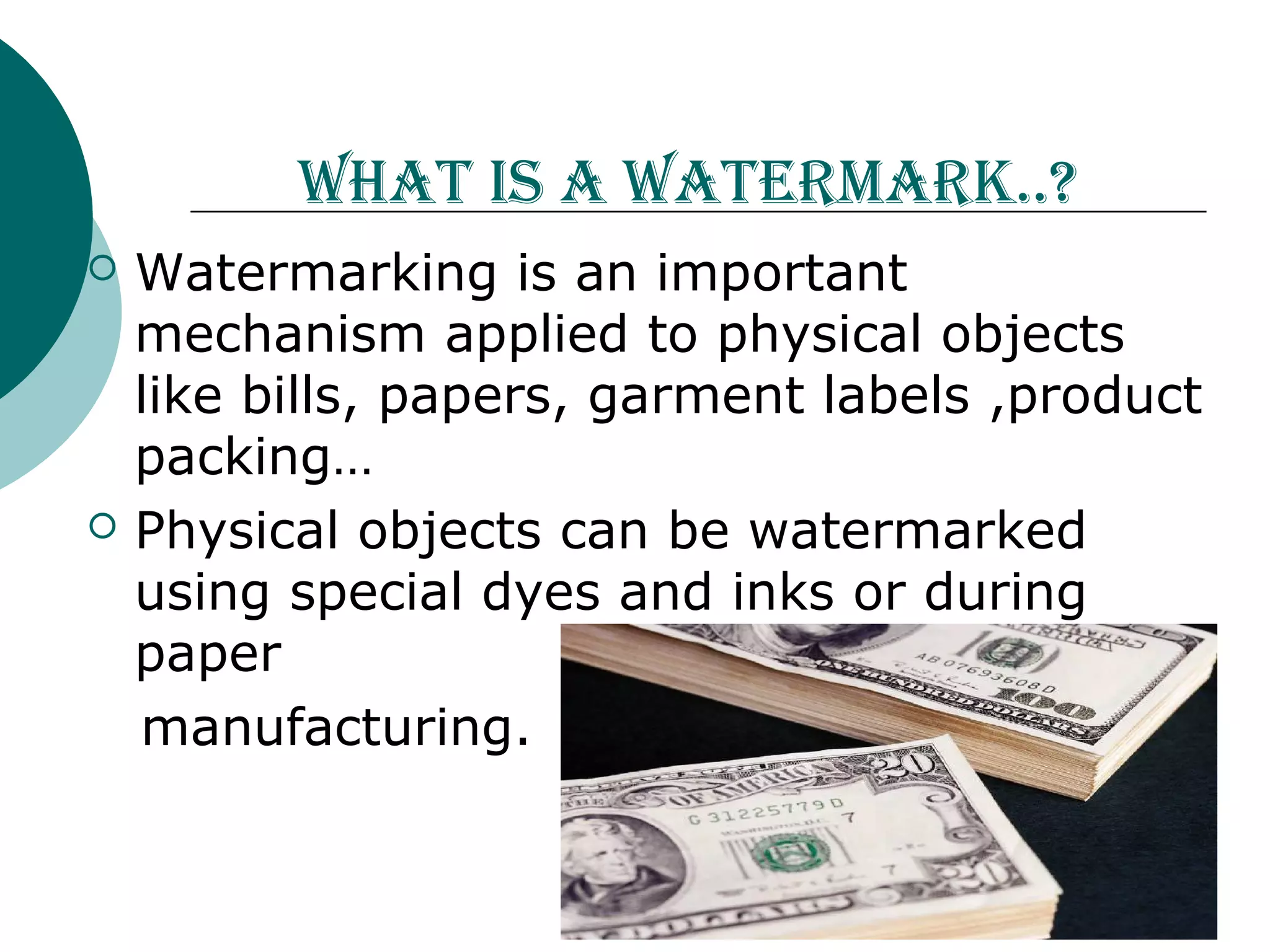 Digital watermarking | PPT