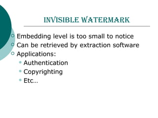 Digital watermarking | PPT