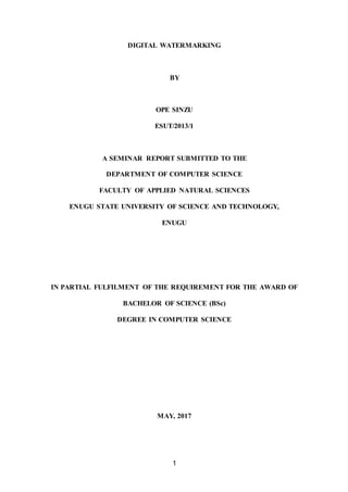 Digitalwatermarking | PDF