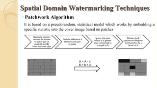 Digital watermarking Techniques | PPT