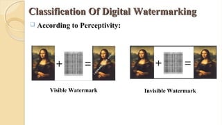 Digital watermarking Techniques | PPT