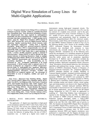 Digital Wave Simulation of Lossy Lines for Multi-Gigabit Applications | PDF